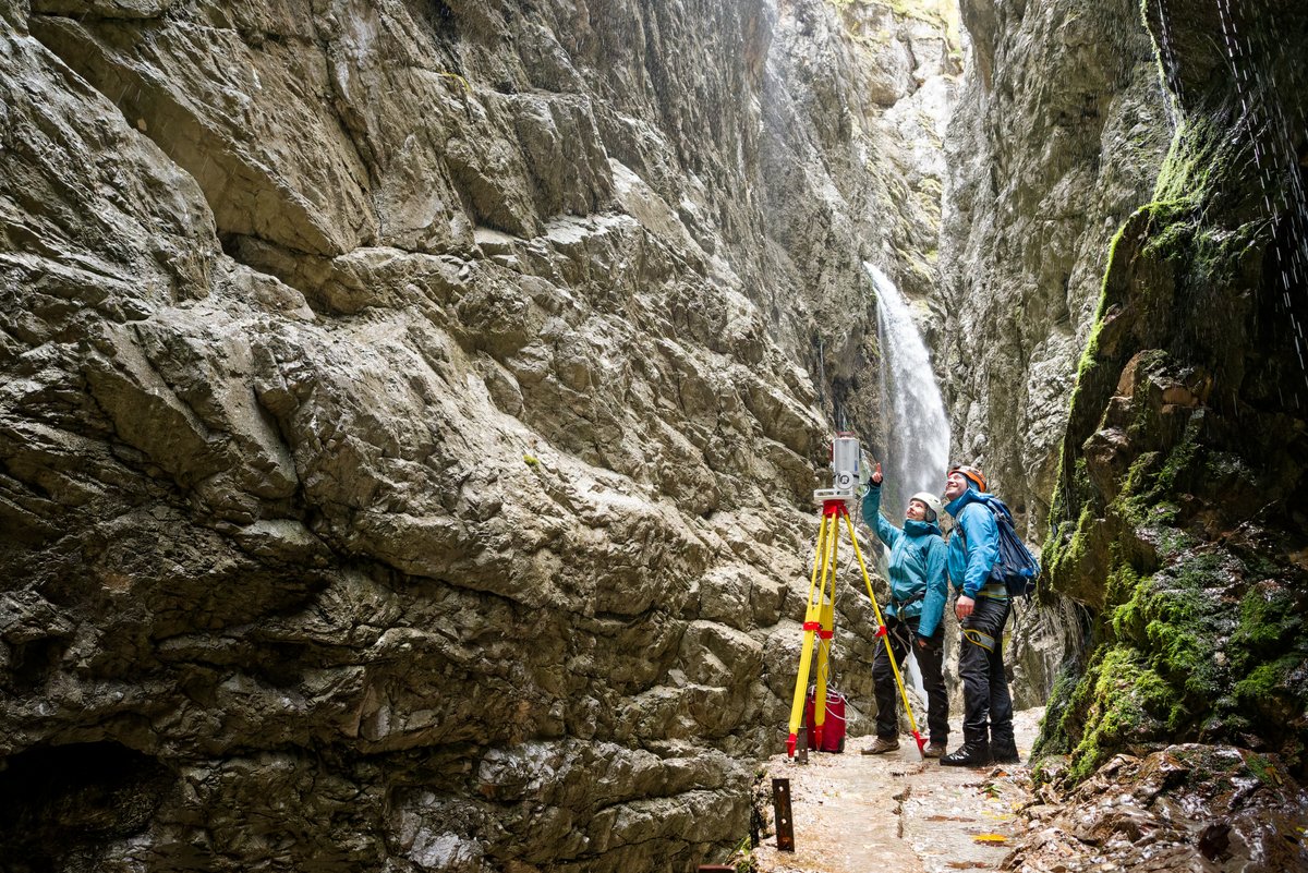 Laser scanning of the Höllental Gorge - Professur für Hangbewegungen